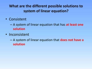Solving linear equations by graphing | PPTX