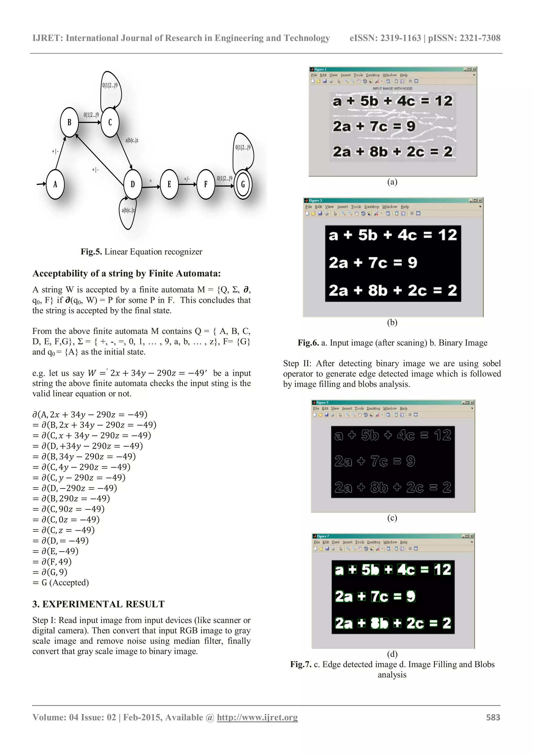 Solving linear equations from an image using ann | PDF
