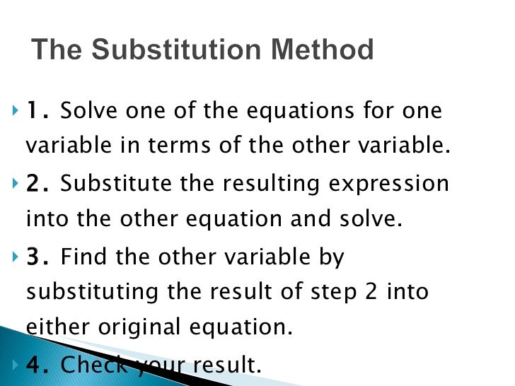 Solving linear equations in two