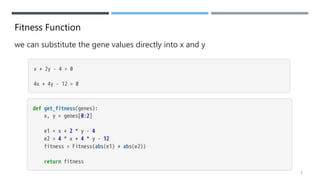 Solving linear equations with genetic algorithm by Sajid ali | PPT