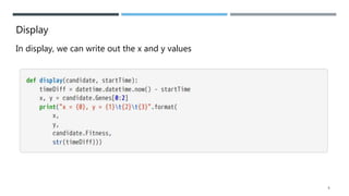 Solving linear equations with genetic algorithm by Sajid ali | PPTX