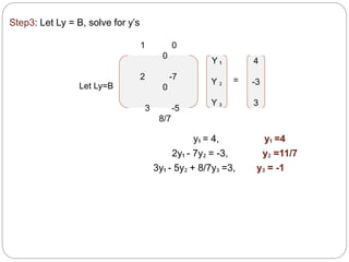 Solving linear equation system | PPT