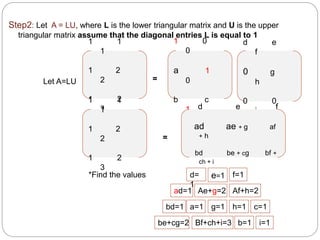 Solving linear equation system | PPT