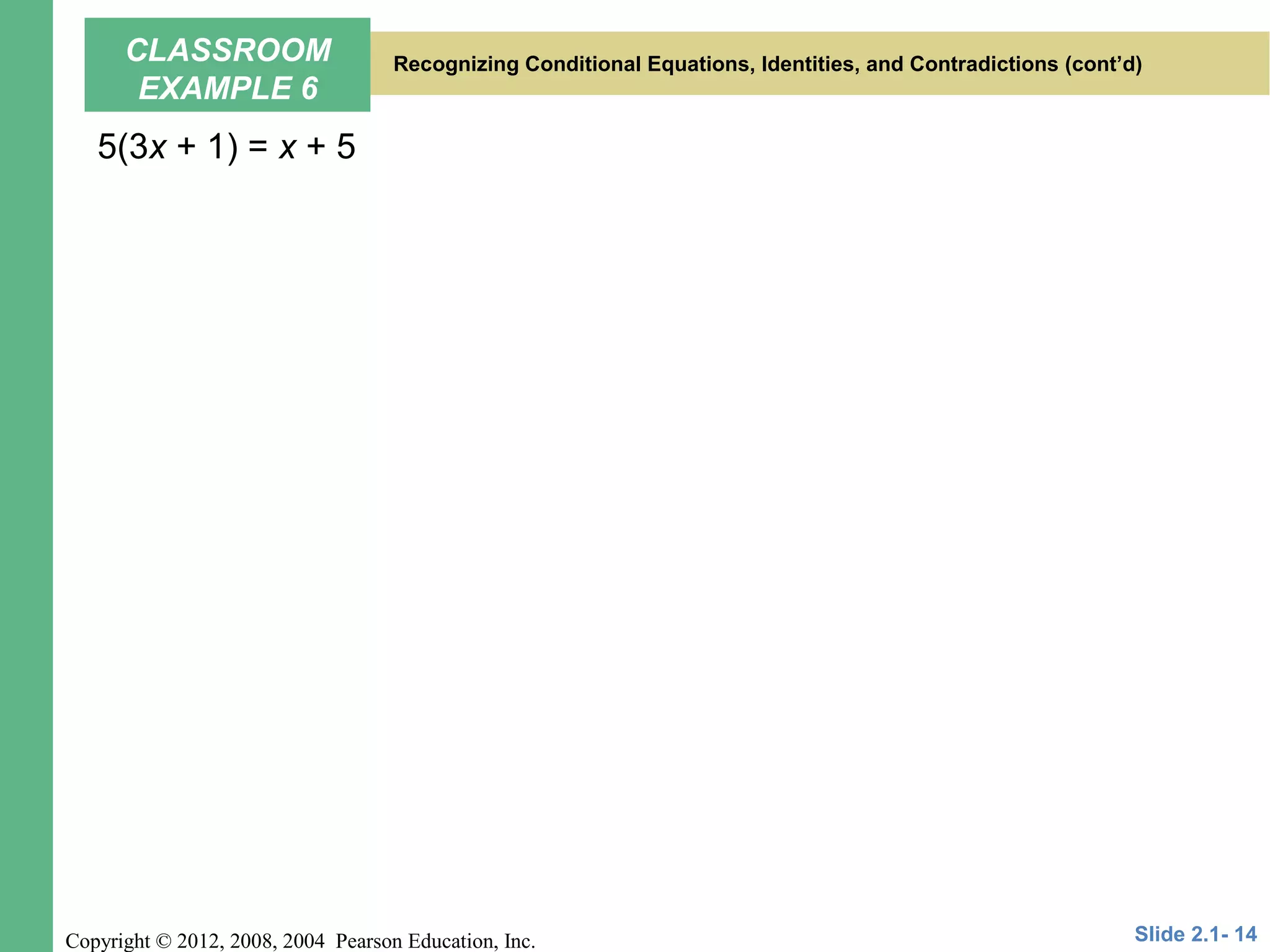 Solving Linear Equations with Notes | PPT