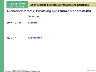 Solving Linear Equations with Notes | PPT