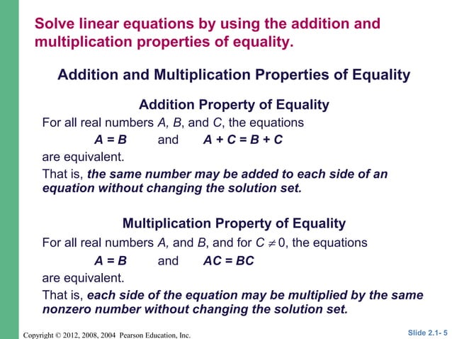 Solving Linear Equations with Notes | PPT