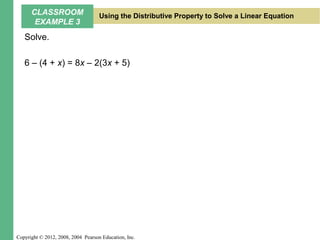 Solving Linear Equations with Notes | PPT