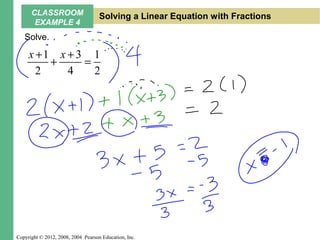 Solving Linear Equations with Notes | PPT