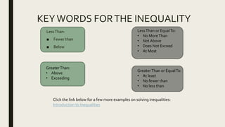 Solving linear inequalities | PPTX