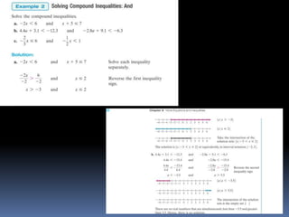 Solving linear inequalities in one variable | PPTX