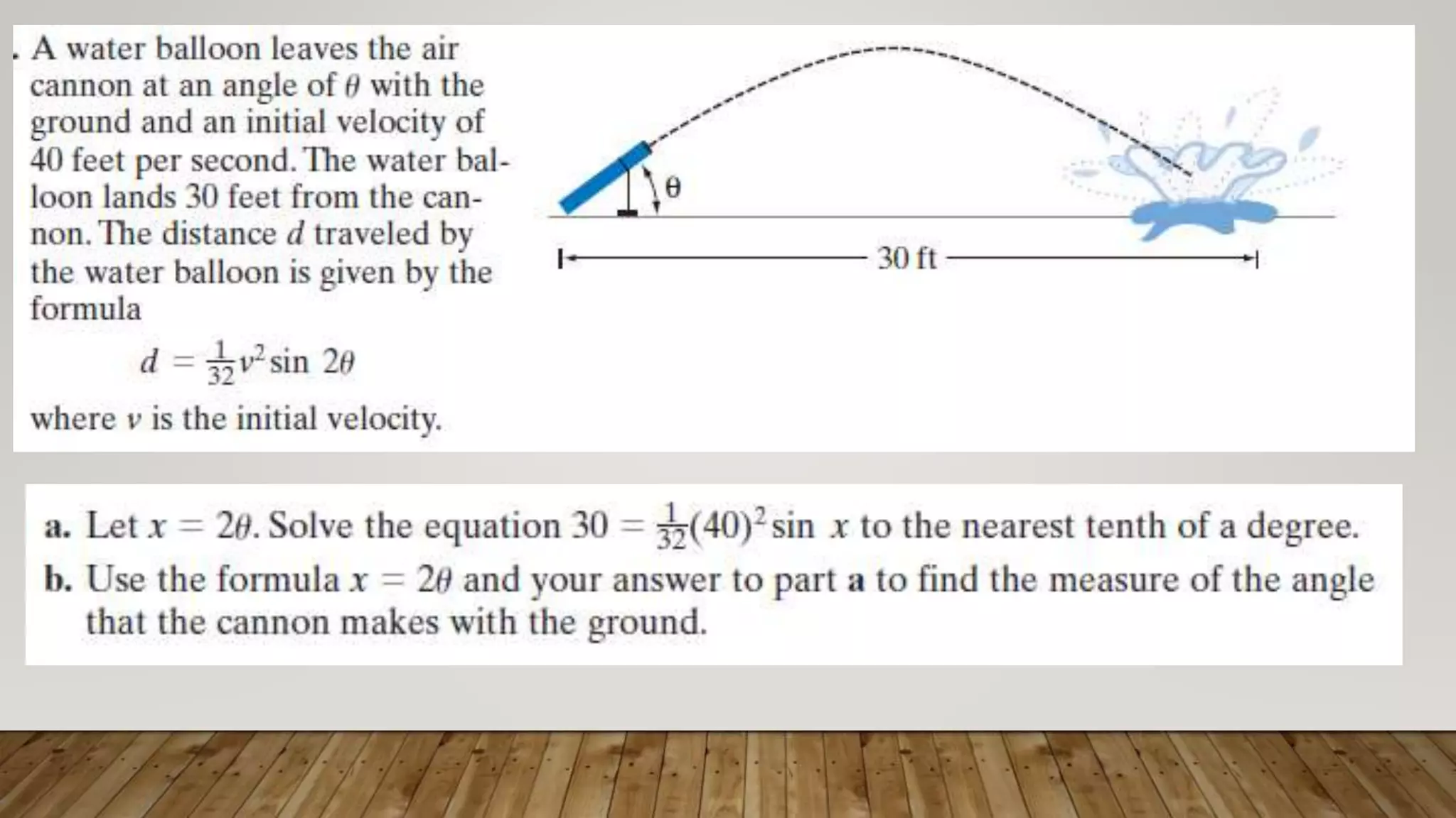 Solving linear trig equations | PPTX