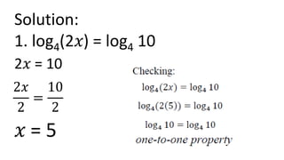 SOLVING LOGARITHMIC EQUATION.pptx