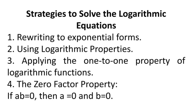 SOLVING LOGARITHMIC EQUATION.pptx