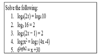 SOLVING LOGARITHMIC EQUATION.pptx