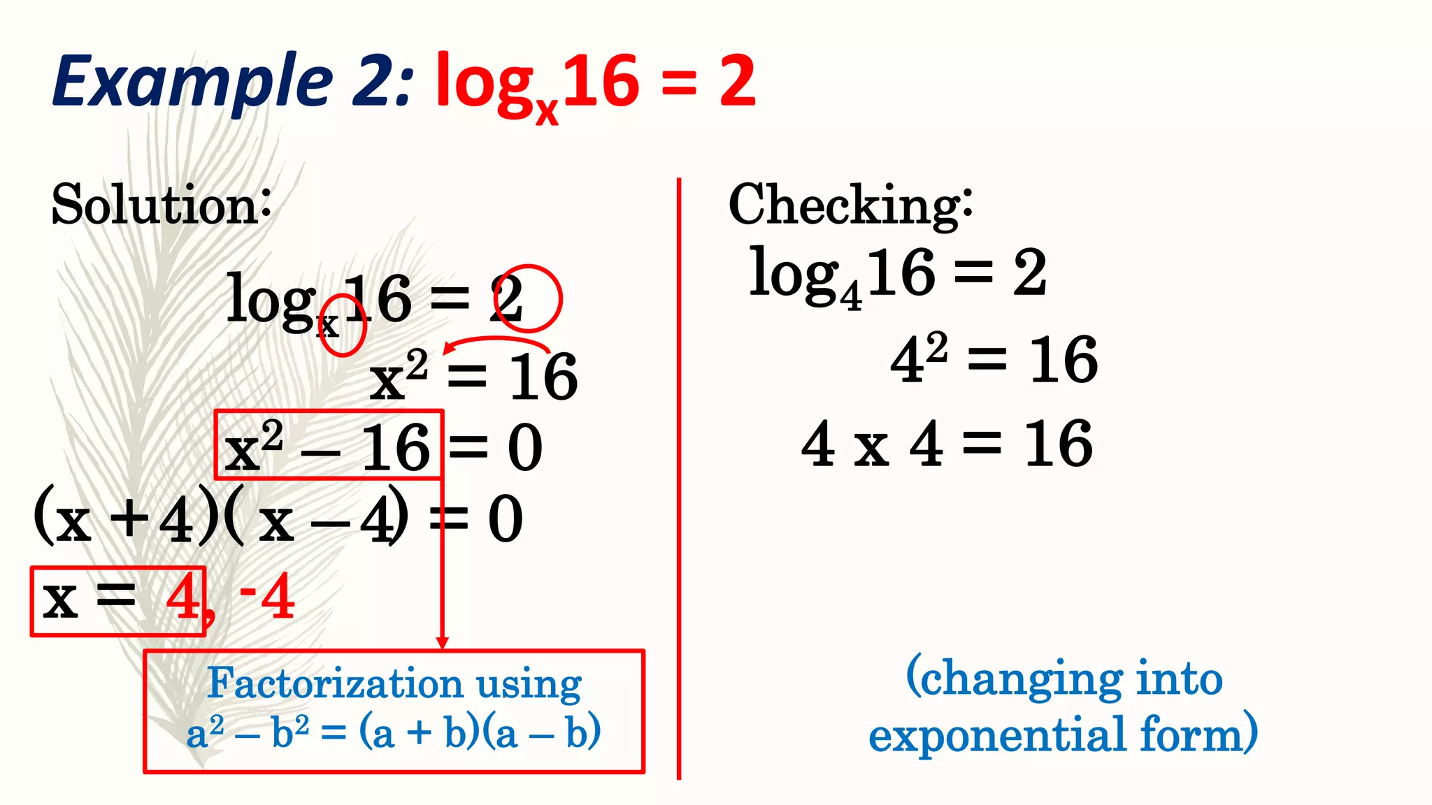 Solving logarithmic equations and inequalities | PPTX