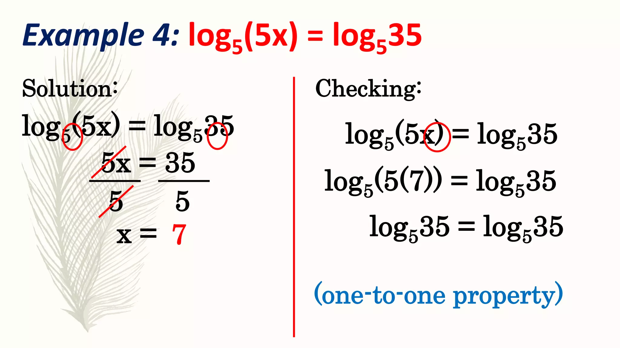 Solving logarithmic equations and inequalities | PPTX