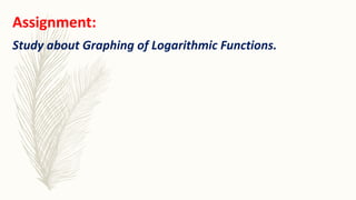 Solving logarithmic equations and inequalities | PPTX