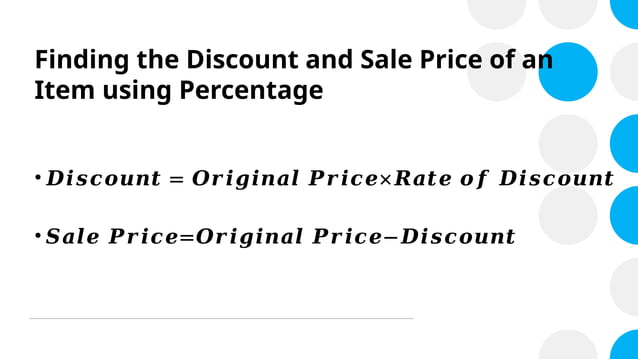 Solving Money Problems involving Percentages.pptx