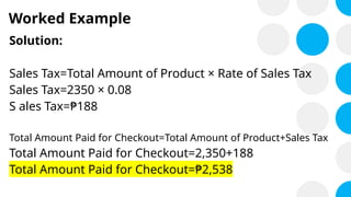 Solving Money Problems involving Percentages.pptx
