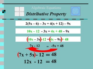 Solving Multi Step Equations | PPT