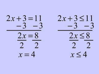 Solving multi step inequalities | PPT