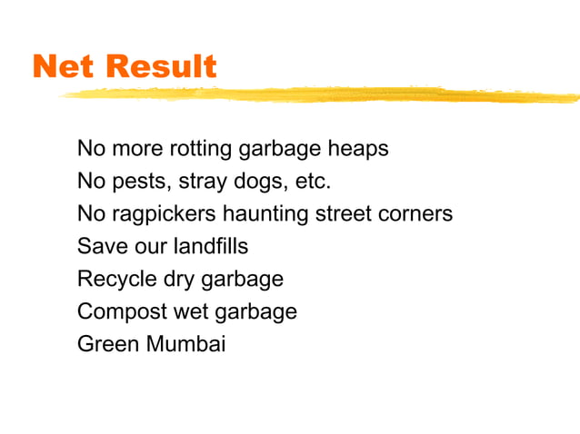 Solving mumbai's garbage problem | PPT