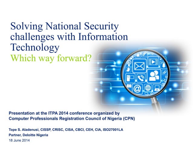 Solving National Security challenges with Information Technology By ...
