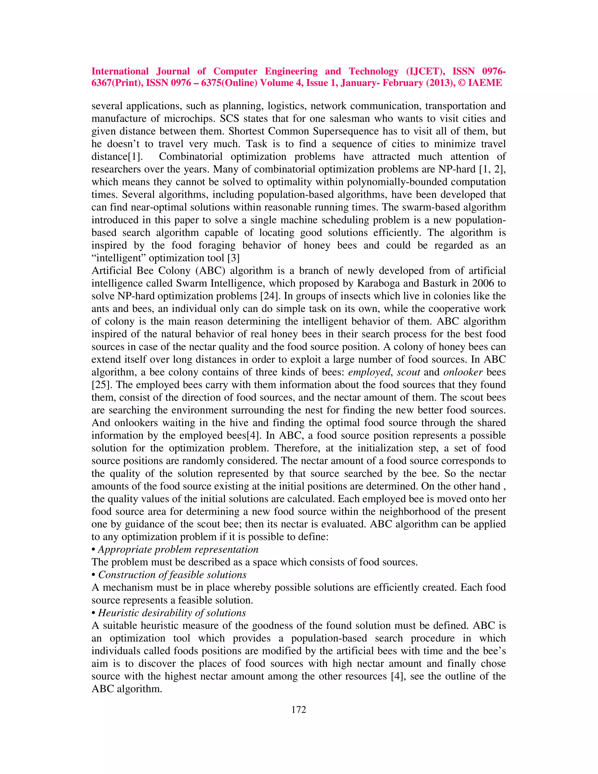 Solving np hard problem artificial bee colony algorithm | PDF