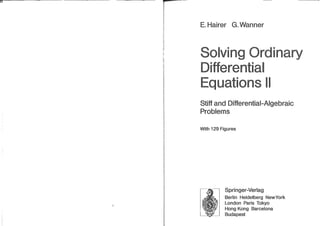 Solving ordinary differential equations | PPT