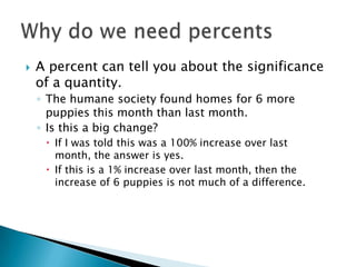 Solving percent equations | PPTX
