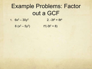 Solving polynomial equations in factored form | PPTX