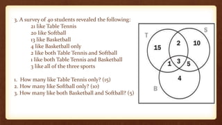 Solving problem involving sets | PPT