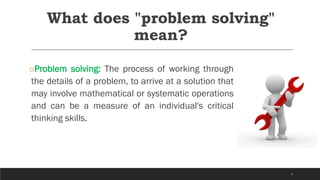 Solving Problems | PDF