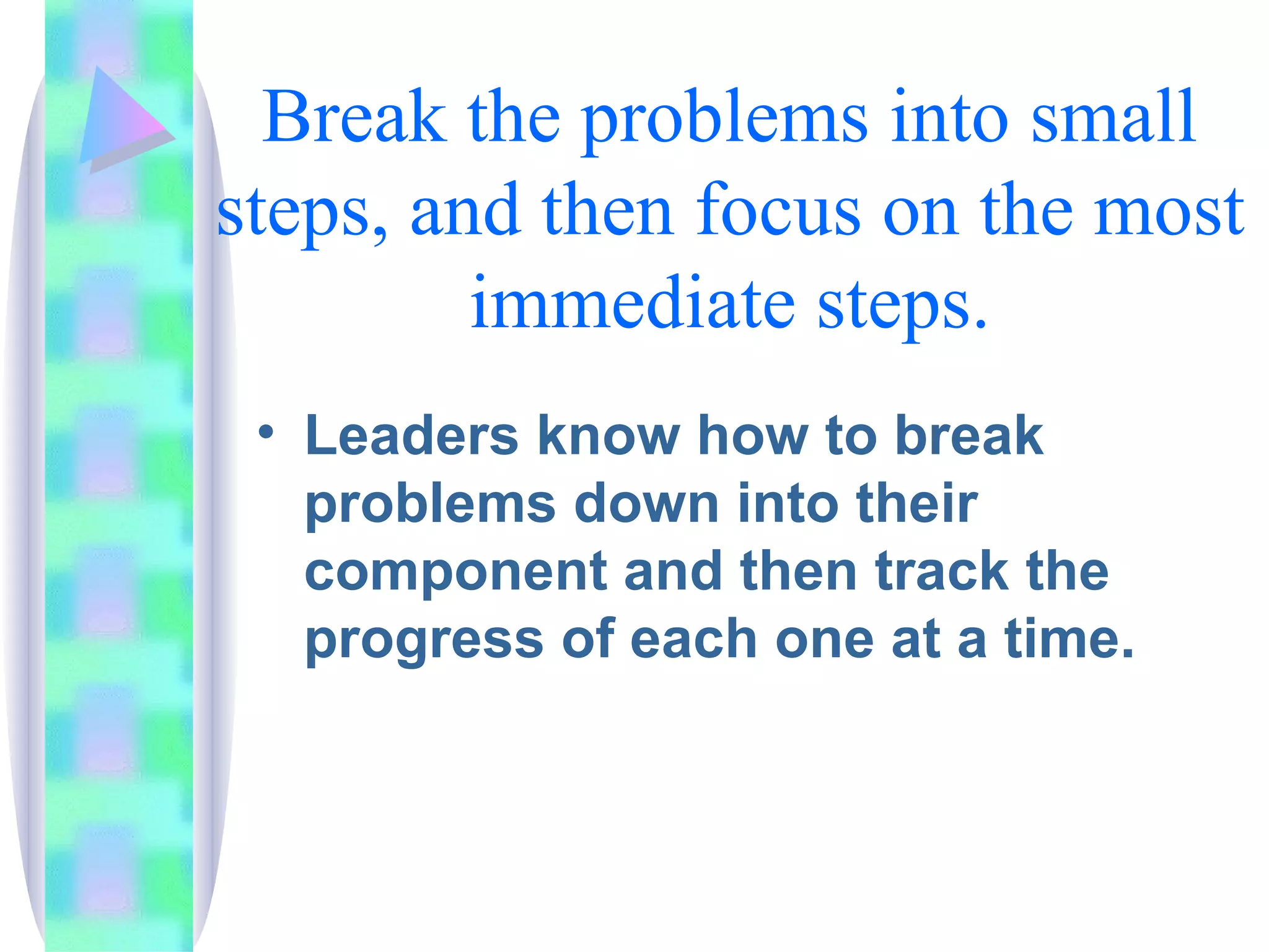 Solving problems as a leader | PPT