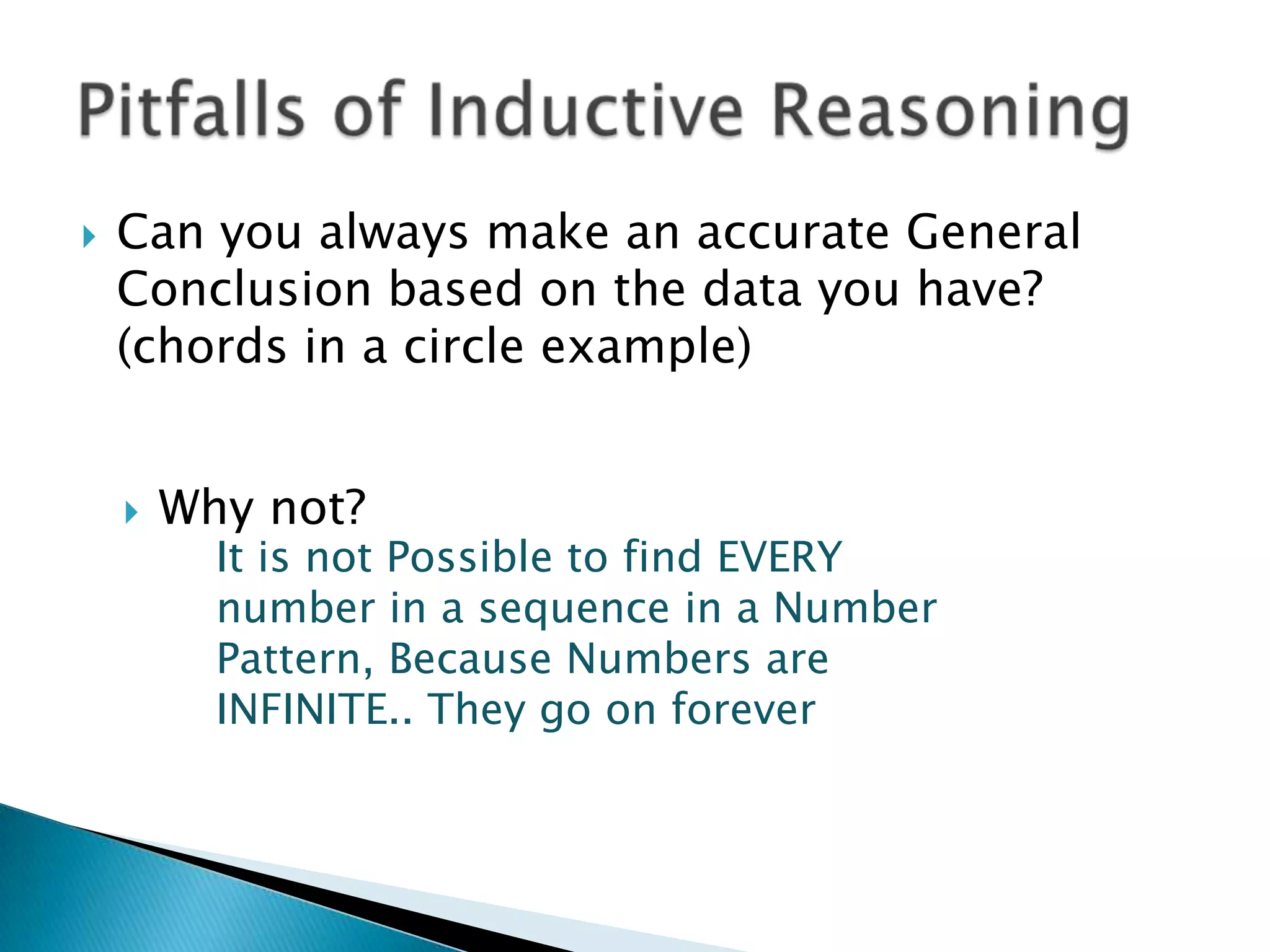Solving problems by inductive reasoning | PPTX