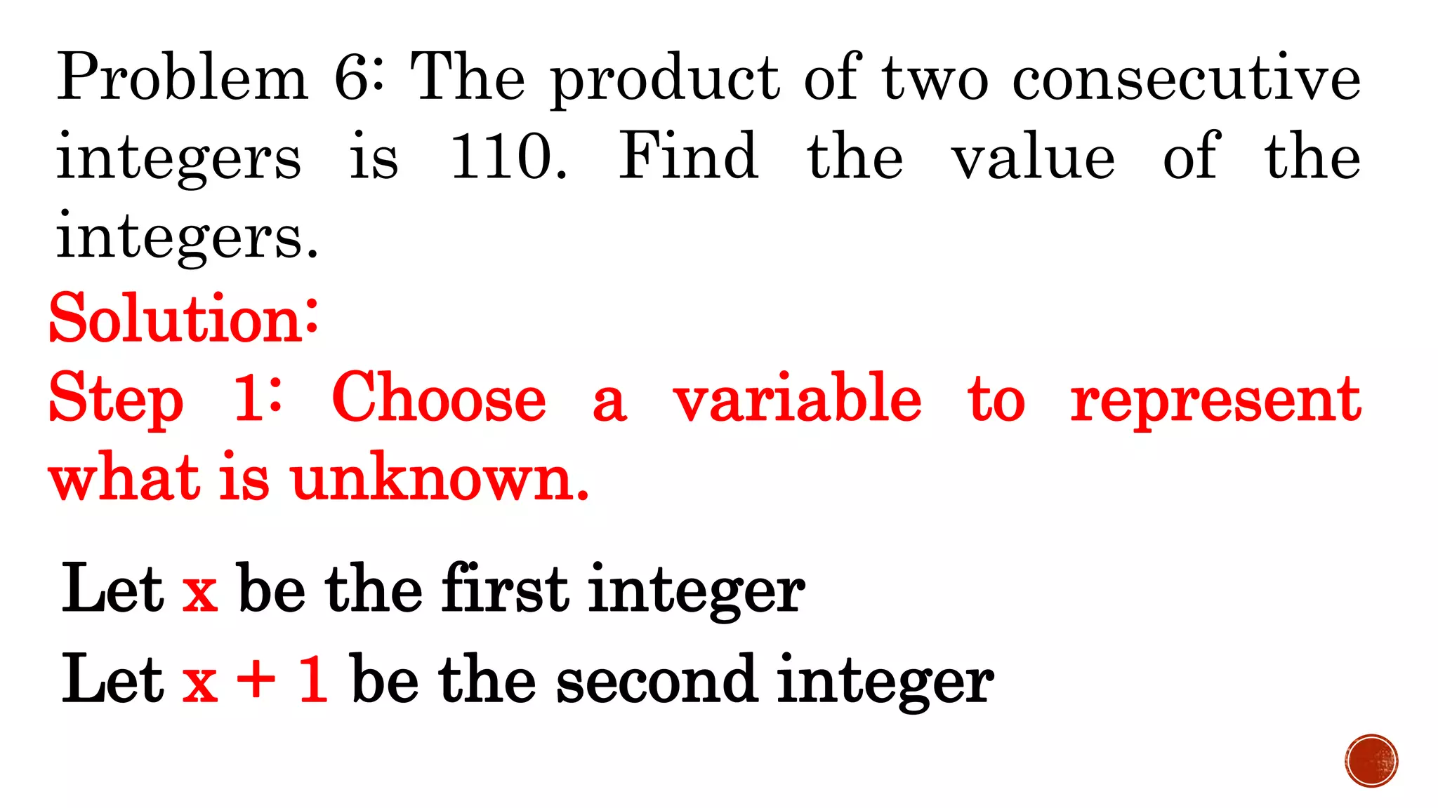 Solving problems involving factoring.pptx