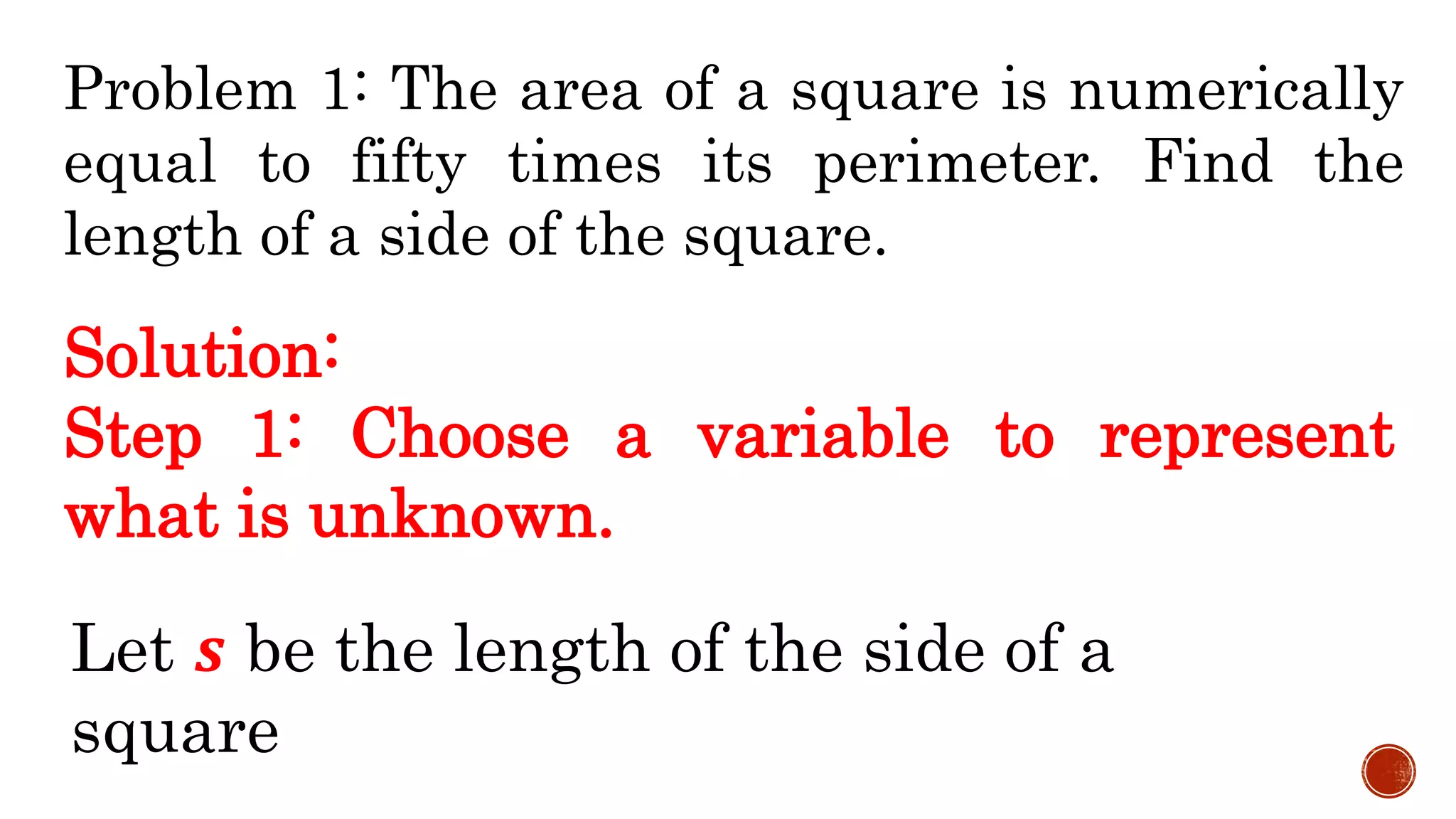 Solving problems involving factoring.pptx