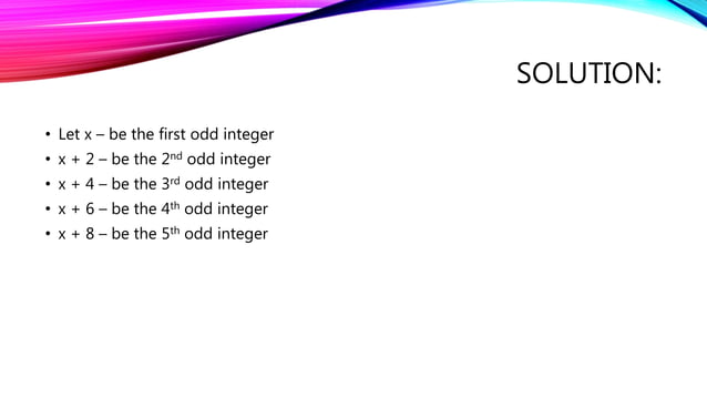 Solving problems involving linear equations | PPTX | Science