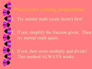 Solving Proportions | PPT