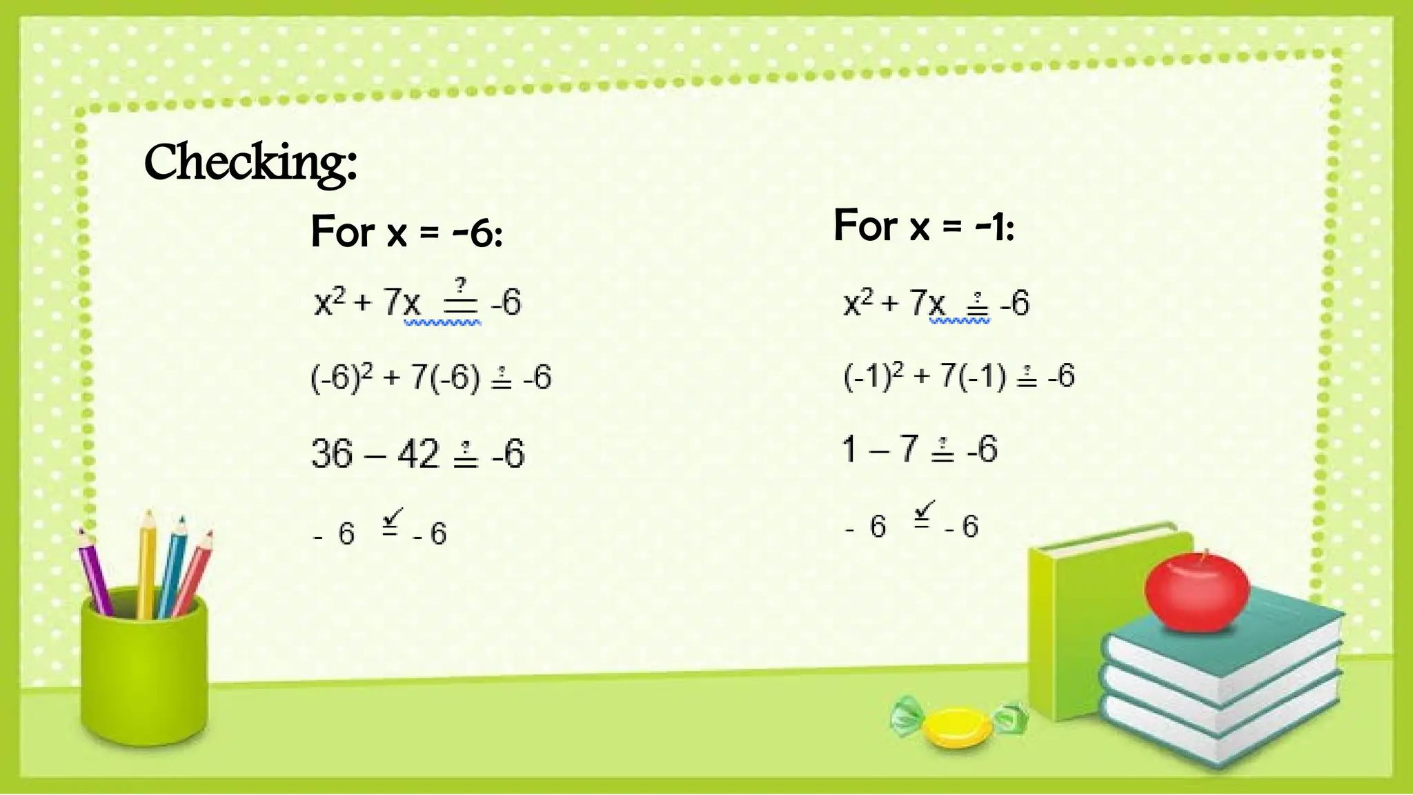 Solving Quadratic Equat by Factoring.pptx | Physics | Science
