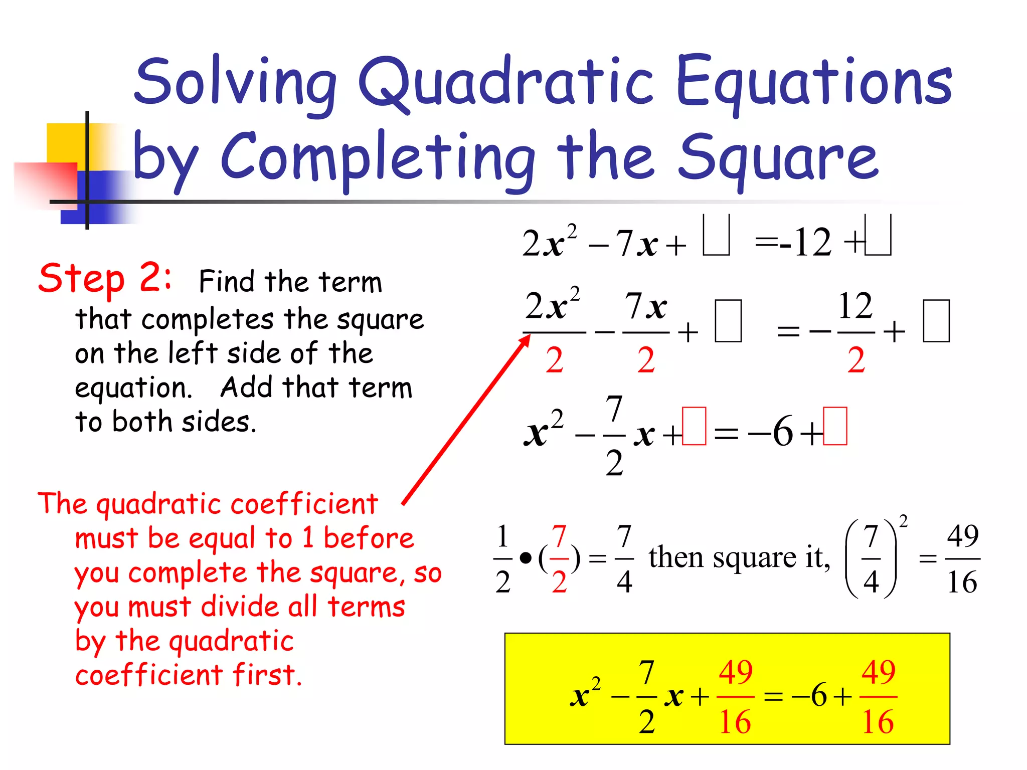 Solving Quadratic Equation by Completing the Square.pptx