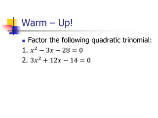 Solving Quadratic Equation by Completing the Square.pptx