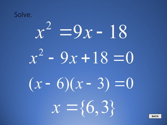 Solving Quadratic Equation by Factoring.ppt