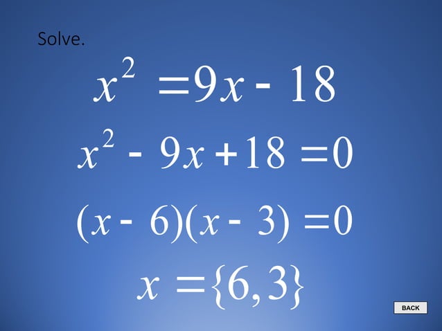 Solving Quadratic Equation by Factoring.ppt