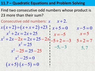 Solving quadratic equations | PPTX