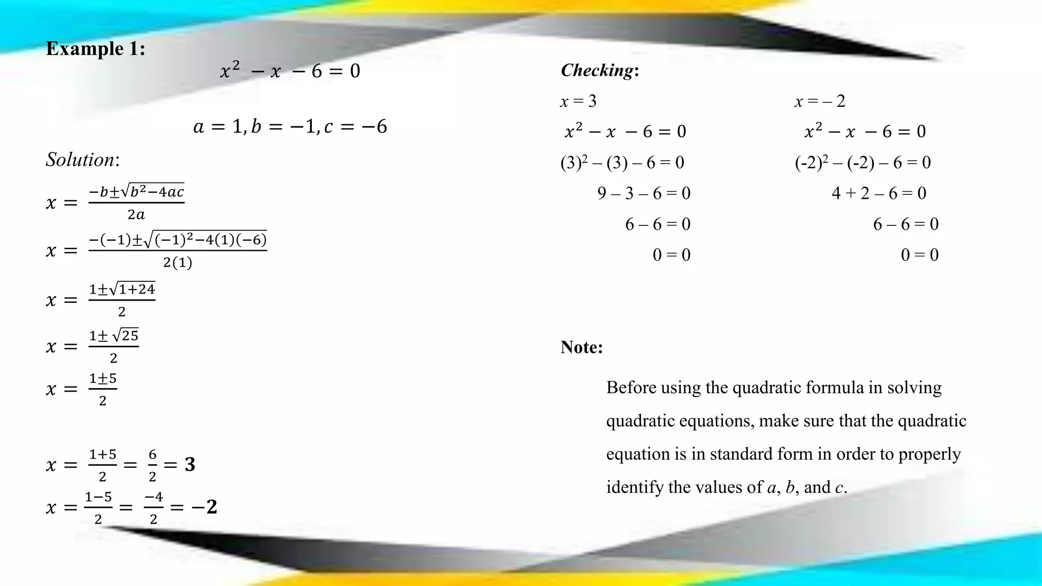 Solving Quadratic Equations | PDF