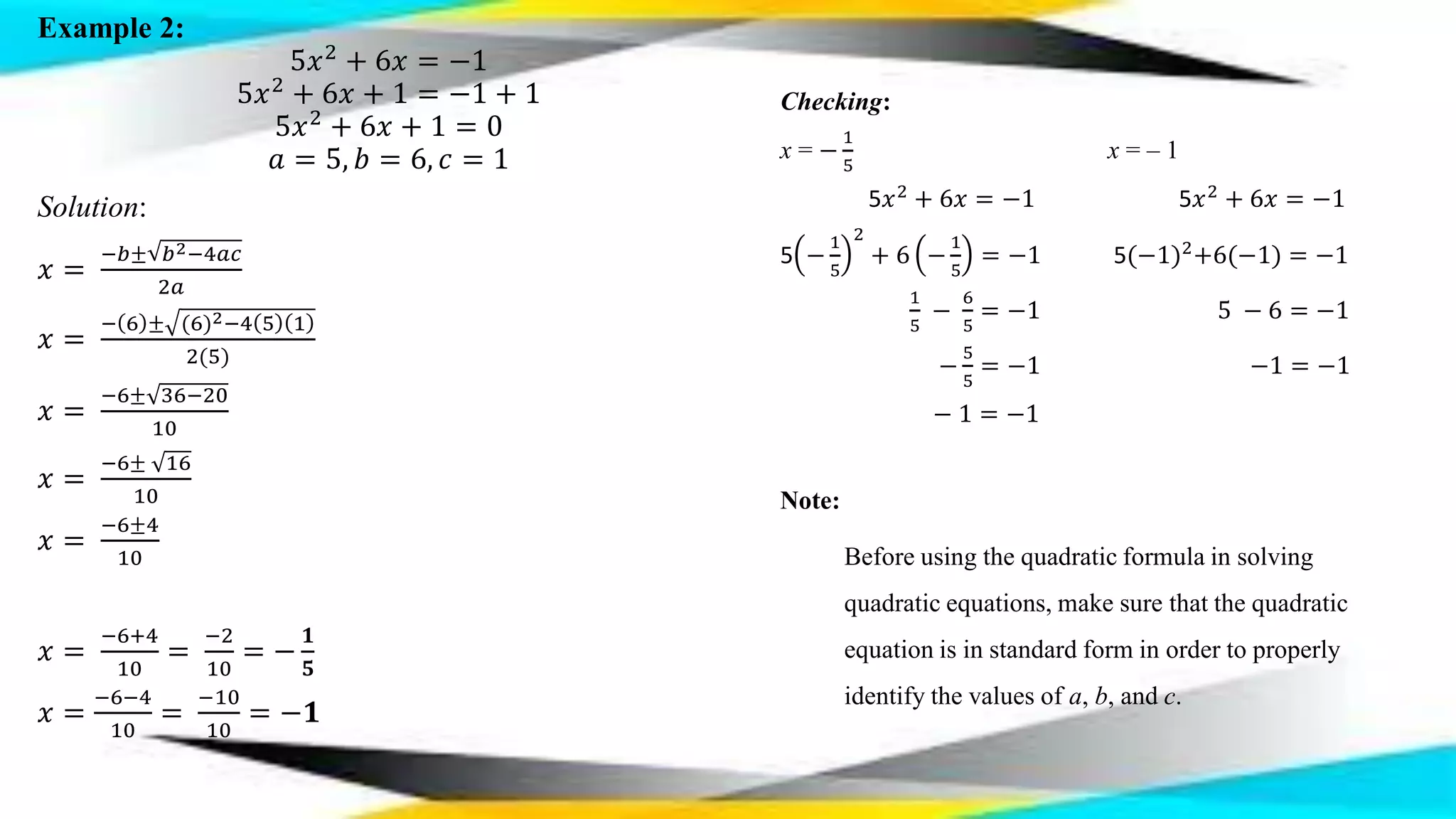Solving Quadratic Equations | PDF | Physics | Science