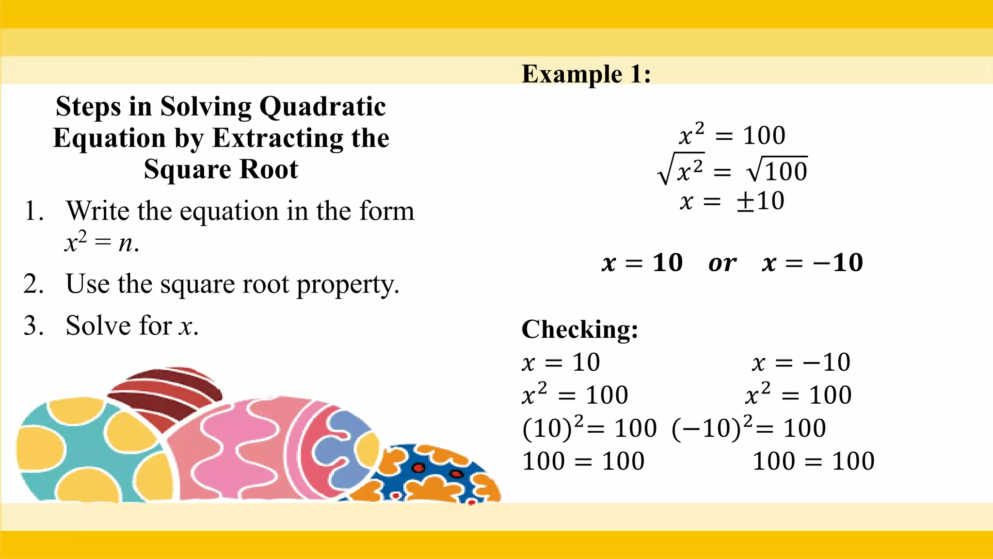 Solving Quadratic Equations | PDF | Physics | Science
