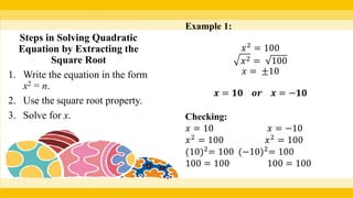 Solving Quadratic Equations | PDF