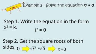 Solving Quadratic Equations by Extracting Square Roots.pptx